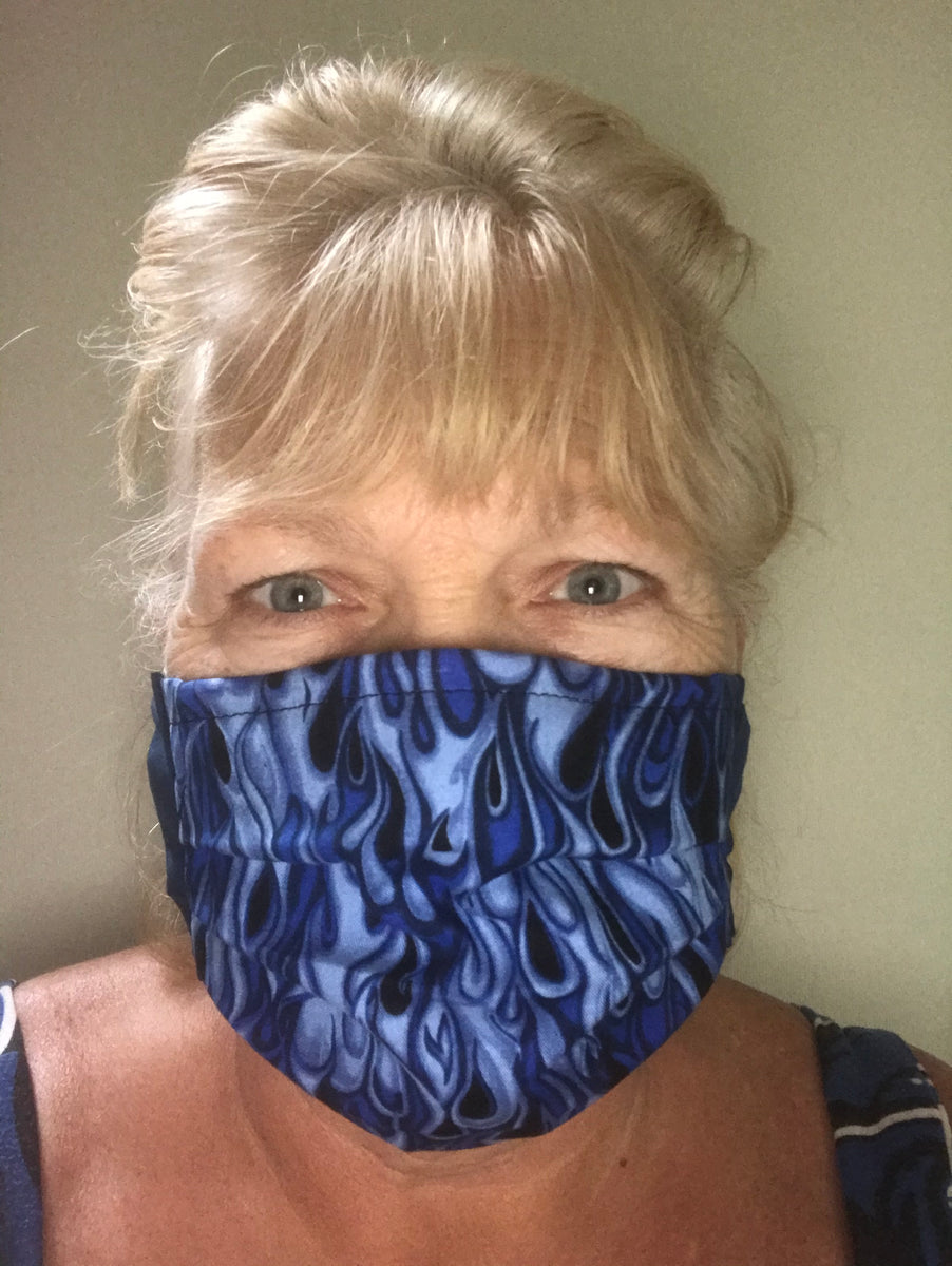 Mask Blue flames. – Nu-Avenue